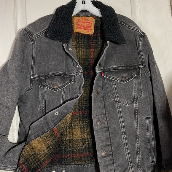 Levi's | Jackets & Coats | Levis Sherpa Blanket Lined Jean Jacket Heavy Size Small Htf | Poshmark